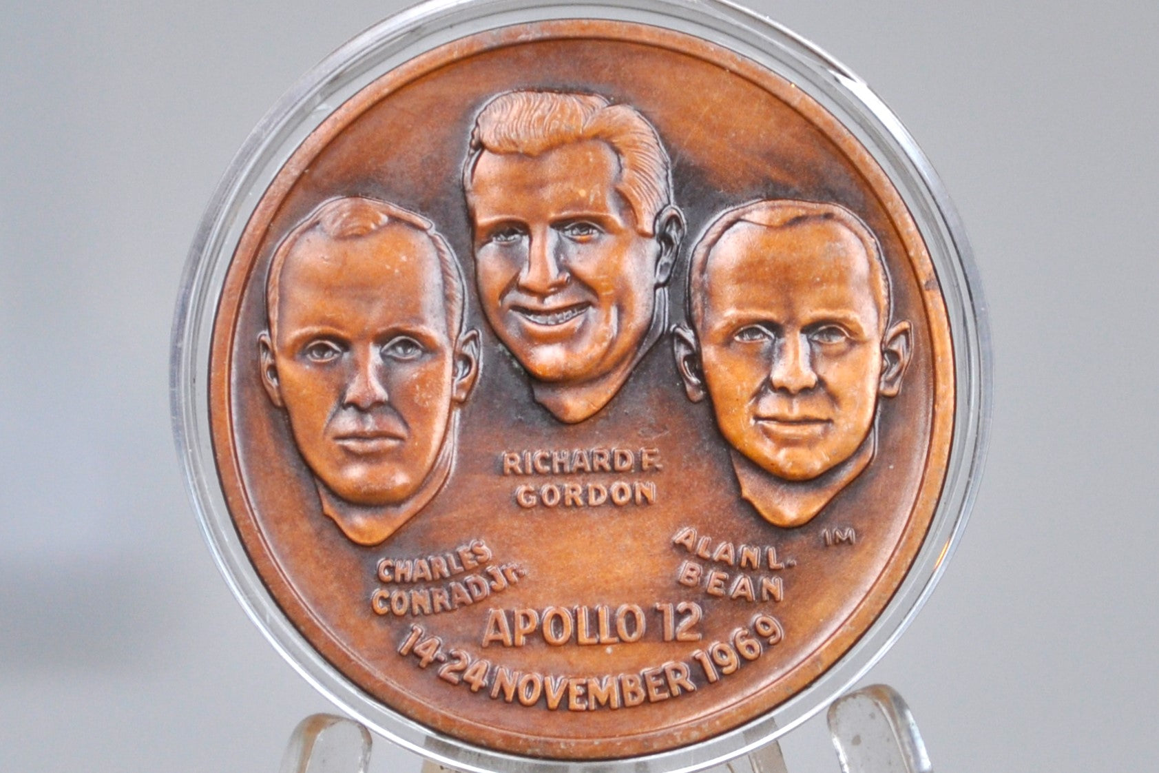 Apollo 12 Intrepid Medal - Apollo 12 Commemorative Medal - November 19 ...