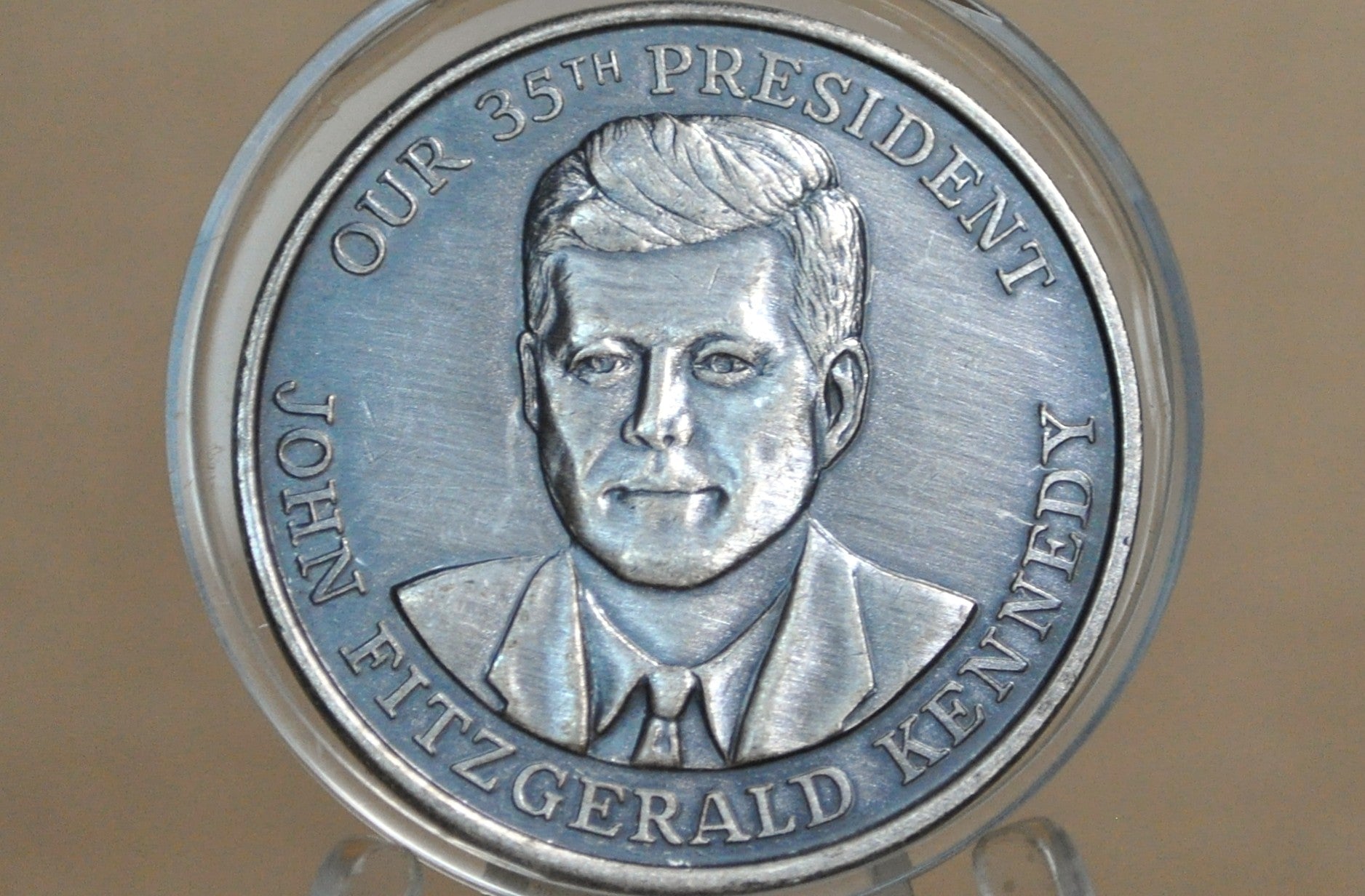 John F Kennedy 35th President Commemorative Medallion - JFK Inaugural ...