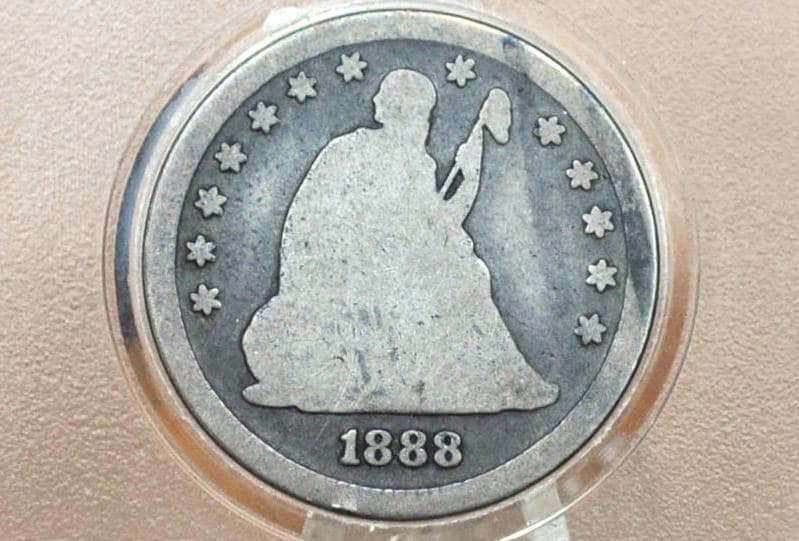 1888-S Seated Liberty Quarter - Good - 1888 S Silver Quarter / 1888 Li ...