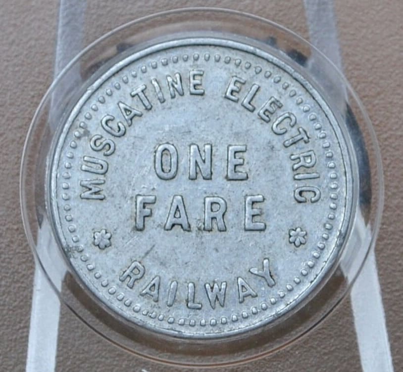 Muscatine Electric Railway Token - Muscatine Iowa Railways - Iowa Tran ...